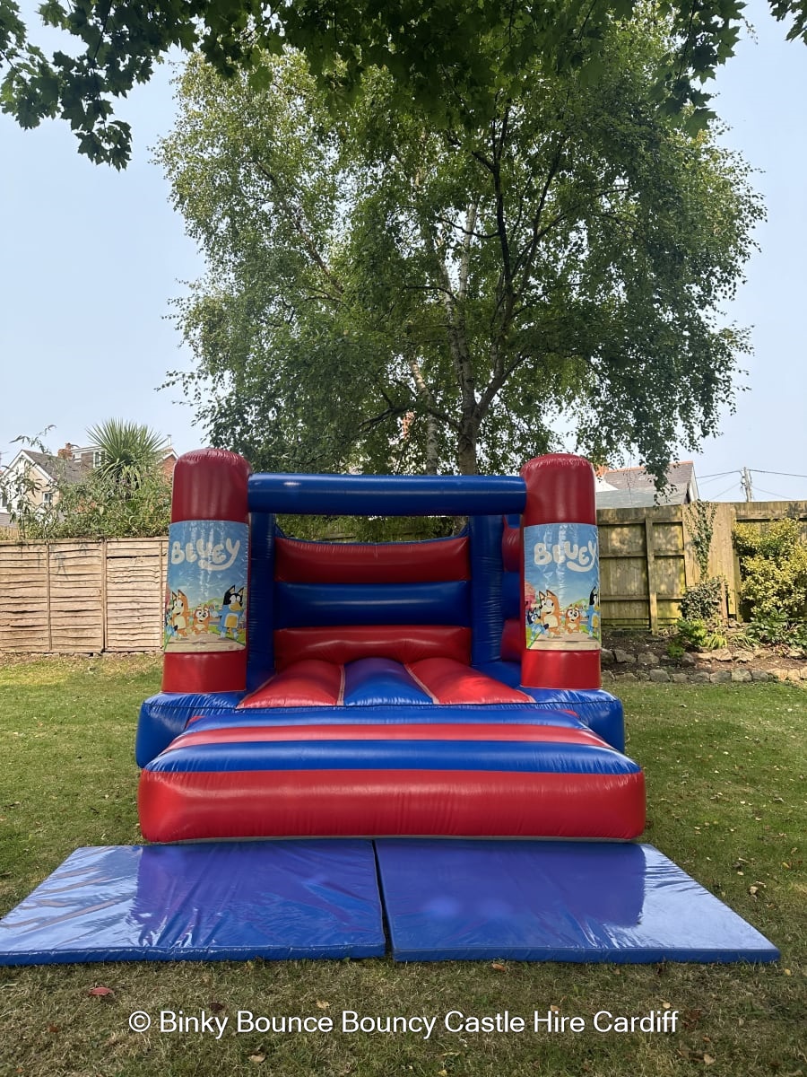 Bluey Low Height Bouncy Castle (Red/Blue) - Bouncy Castle Hire and soft ...