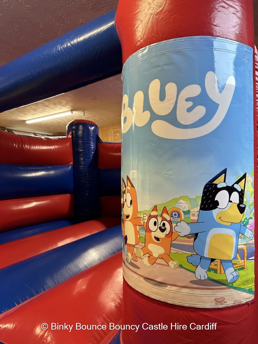 Bluey Low Height Bouncy Castle (Red/Blue) - Bouncy Castle Hire and soft ...