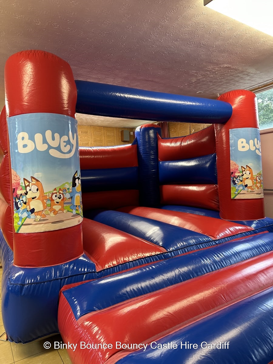 Bluey Low Height Bouncy Castle (Red/Blue) - Bouncy Castle Hire and soft ...