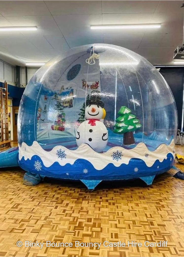 Christmas Snow Globe Bouncer - Bouncy Castle Hire and soft play hire in ...