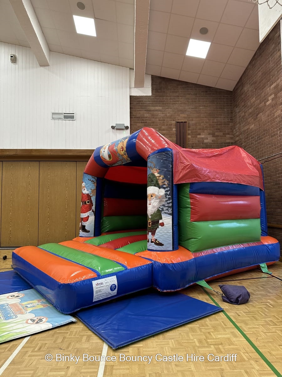 Christmas Theme Multicolour Bouncy Castle - Bouncy Castle Hire and soft ...