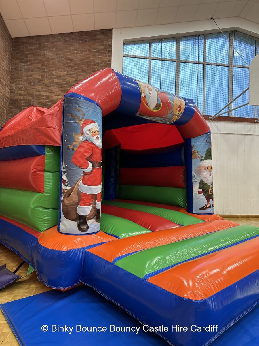 Christmas Theme Multicolour Bouncy Castle - Bouncy Castle Hire and soft ...