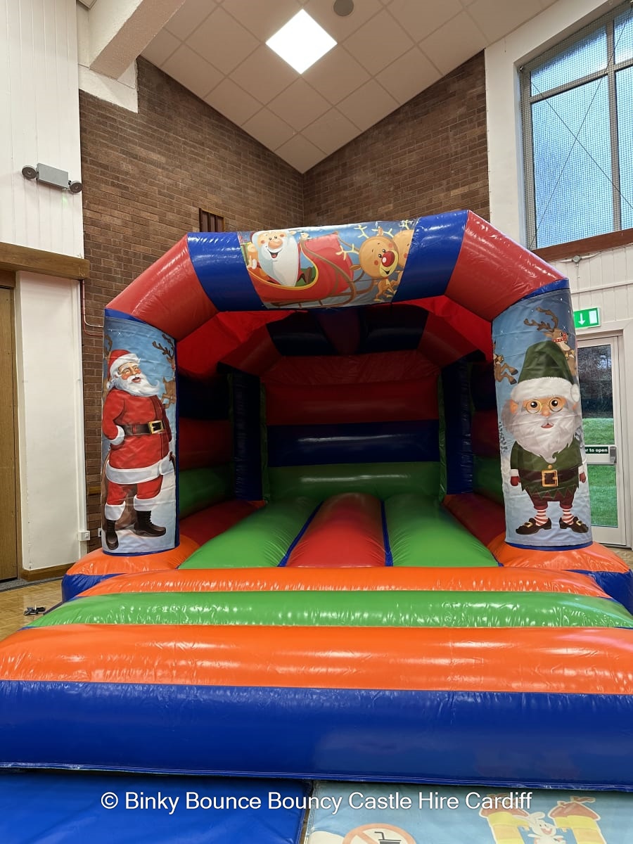 Christmas Theme Multicolour Bouncy Castle - Bouncy Castle Hire and soft ...