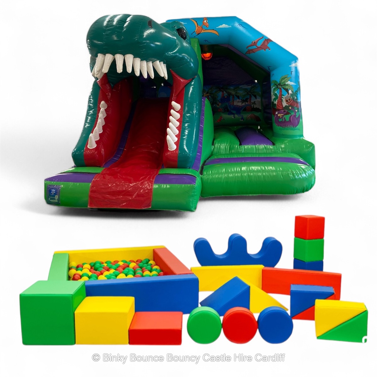 Dinosaur Theme Party Hire - Bouncy Castle Hire and soft play hire in ...