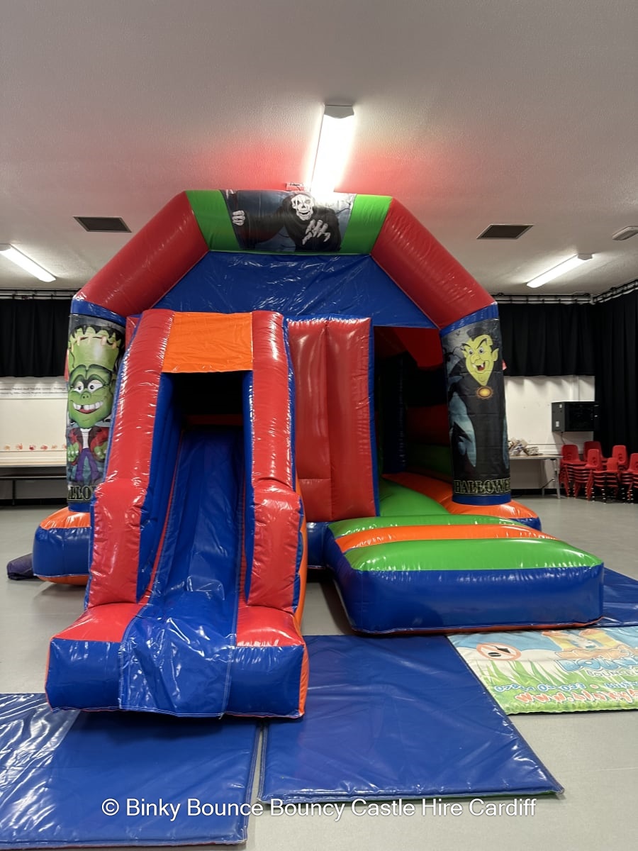 Halloween Theme Multicolour Front Slide - Bouncy Castle Hire and soft ...