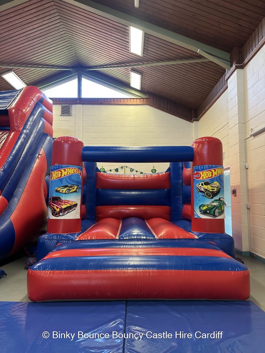 Hot Wheels Theme Low Height Bouncy Castle (Red/Blue) - Bouncy Castle ...