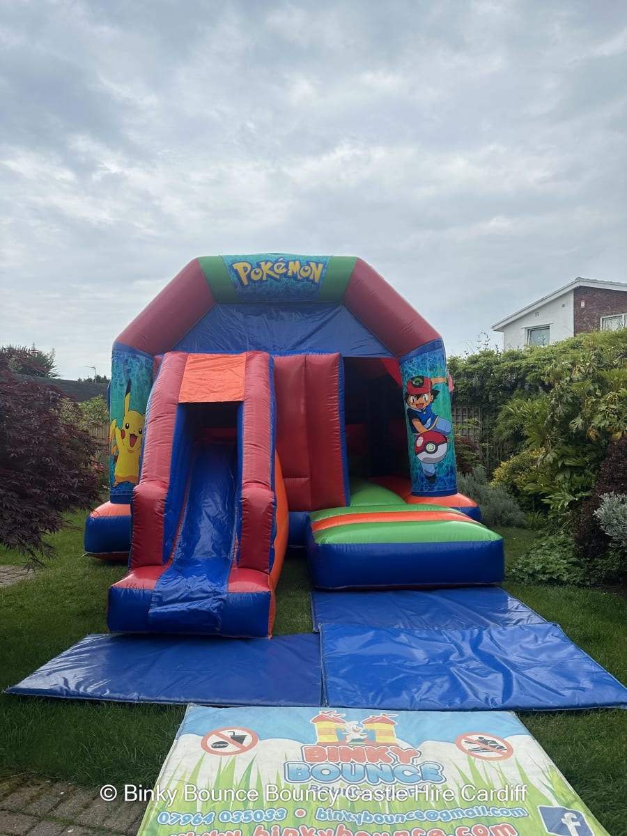Pokémon Multicolour Front Slide - Bouncy Castle Hire and soft play hire ...