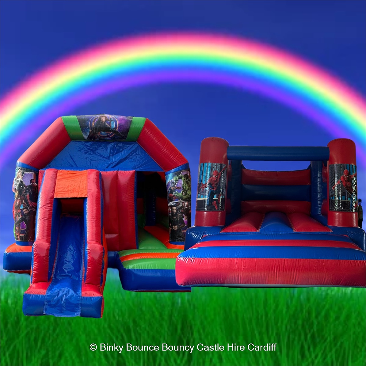 Superhero Pair - Bouncy Castle Hire and soft play hire in Cardiff in ...