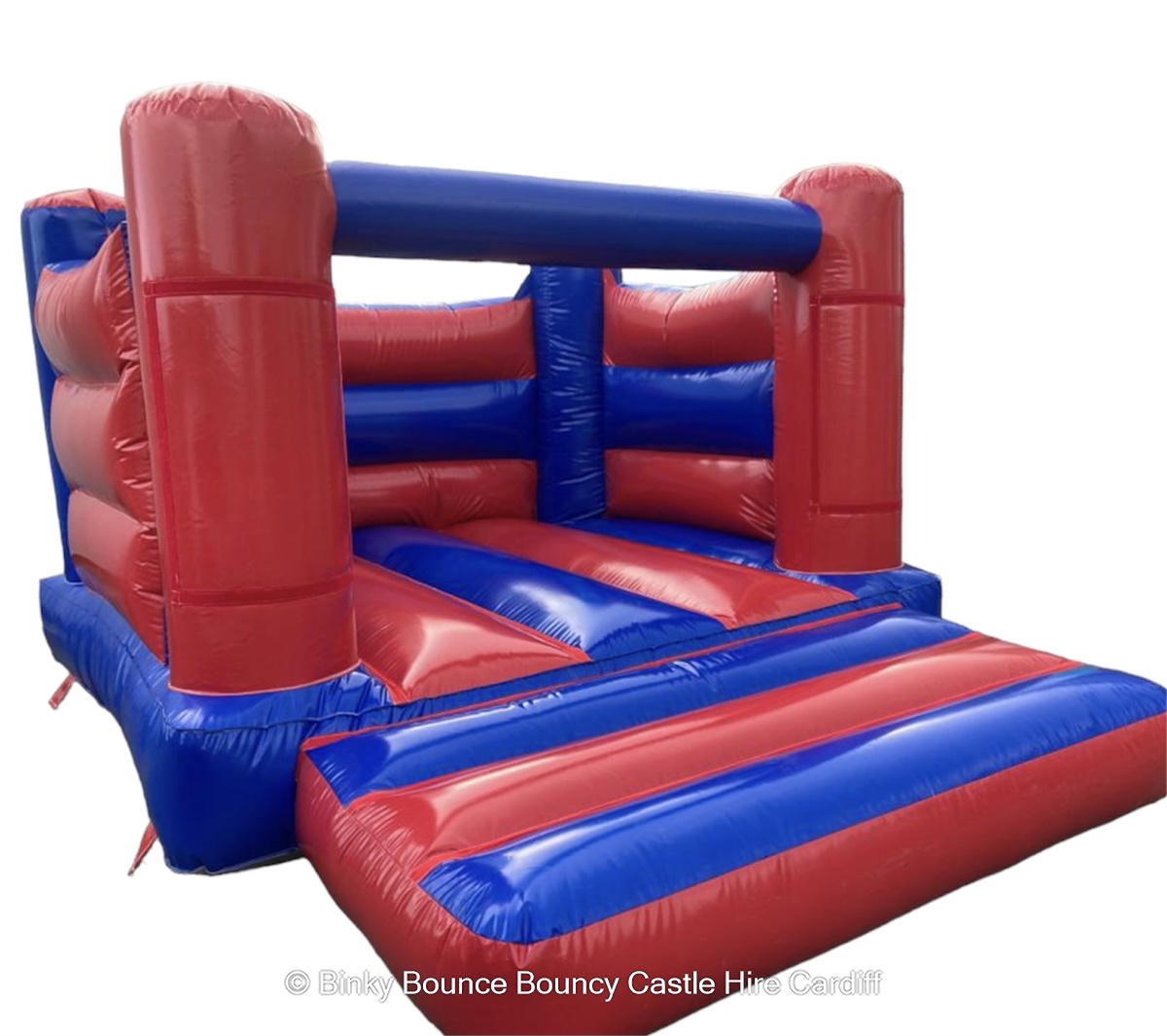 Red/Blue Bouncy Castle (No Theme) Low Height - Bouncy Castle Hire and ...