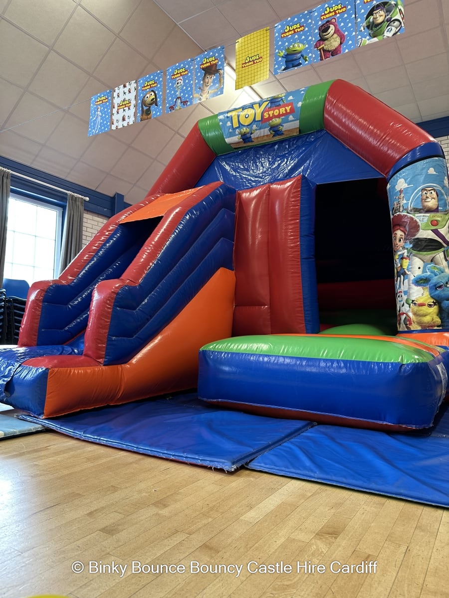 Toy Story Multicolour Front Slide - Bouncy Castle Hire and soft play ...
