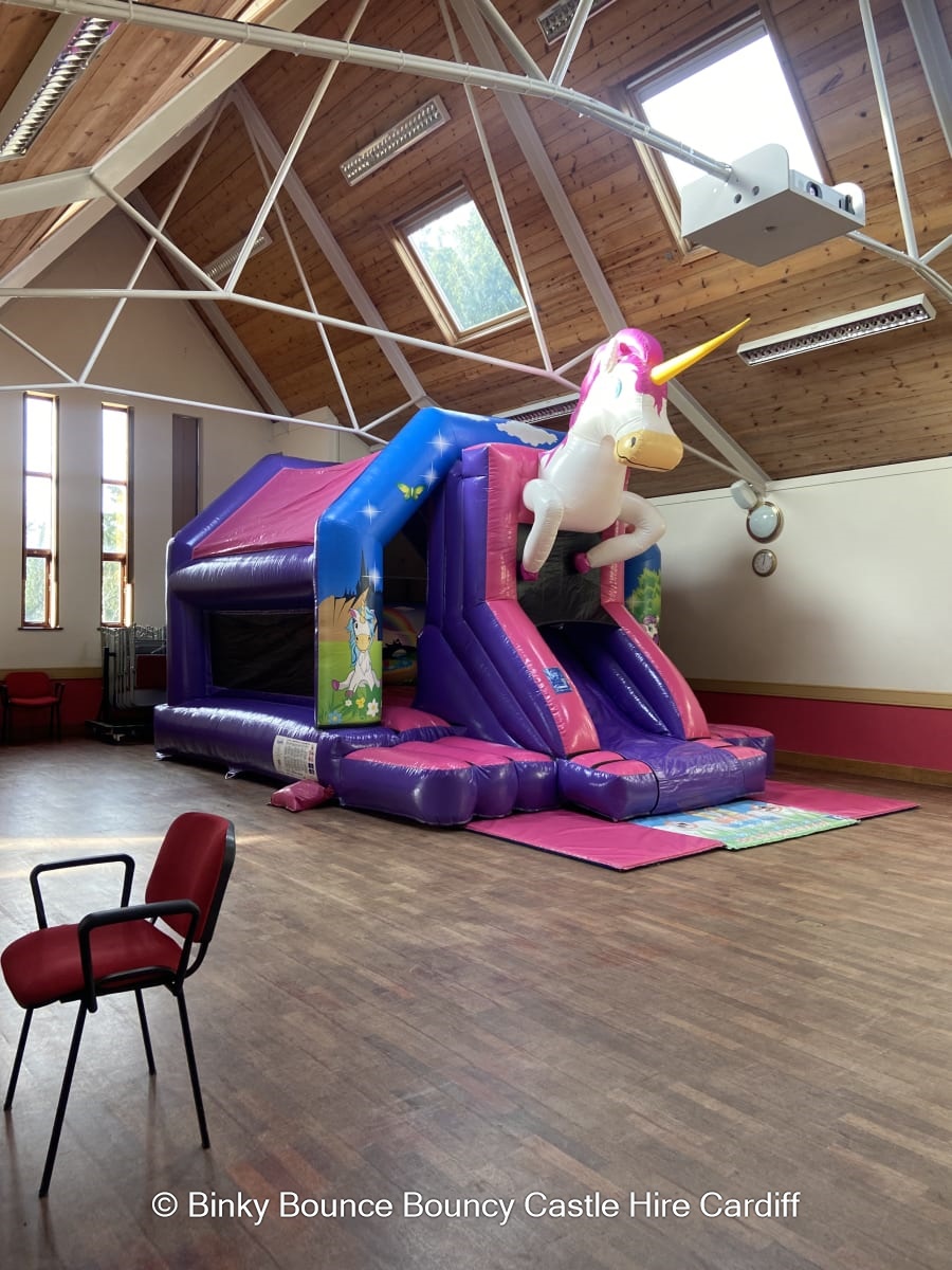 Unicorn Bouncy Castle with Slide - Bouncy Castle Hire and soft play ...