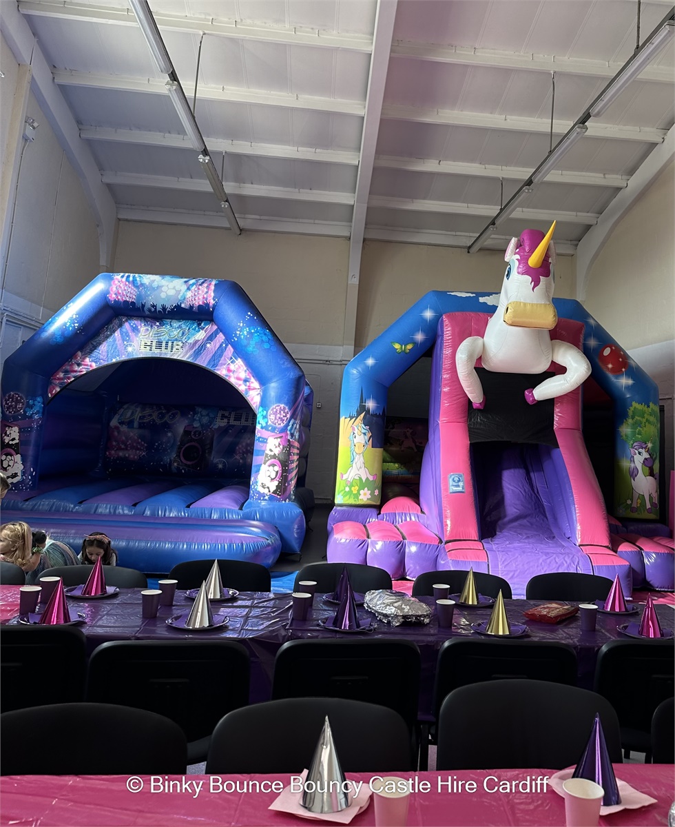 Unicorn Disco Party Package - Bouncy Castle Hire and soft play hire in ...