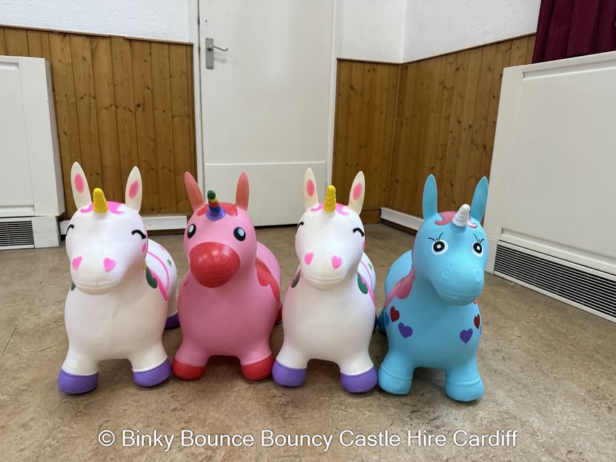 Unicorn Bouncy castle hire in Cardiff.